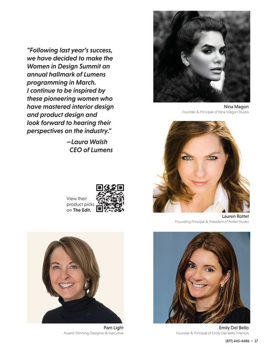 Lumens - Spring 2024 | The Design Issue: Lumens Design House - Page 16-17